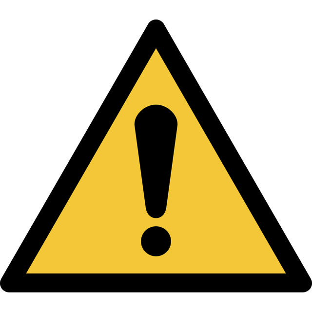 Safety sign General warning, Yellow